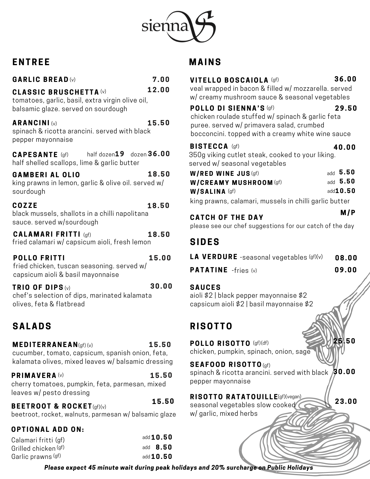 1 – Sienna's Restaurant